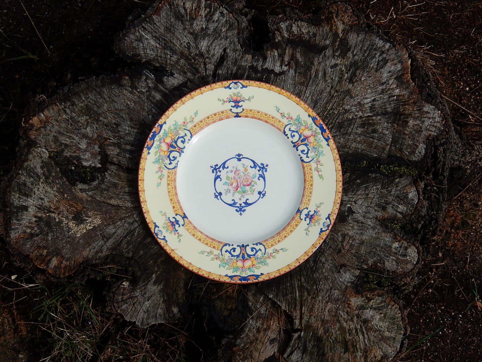 Royal Worcester Plate 1928 - The Shop in the Bush