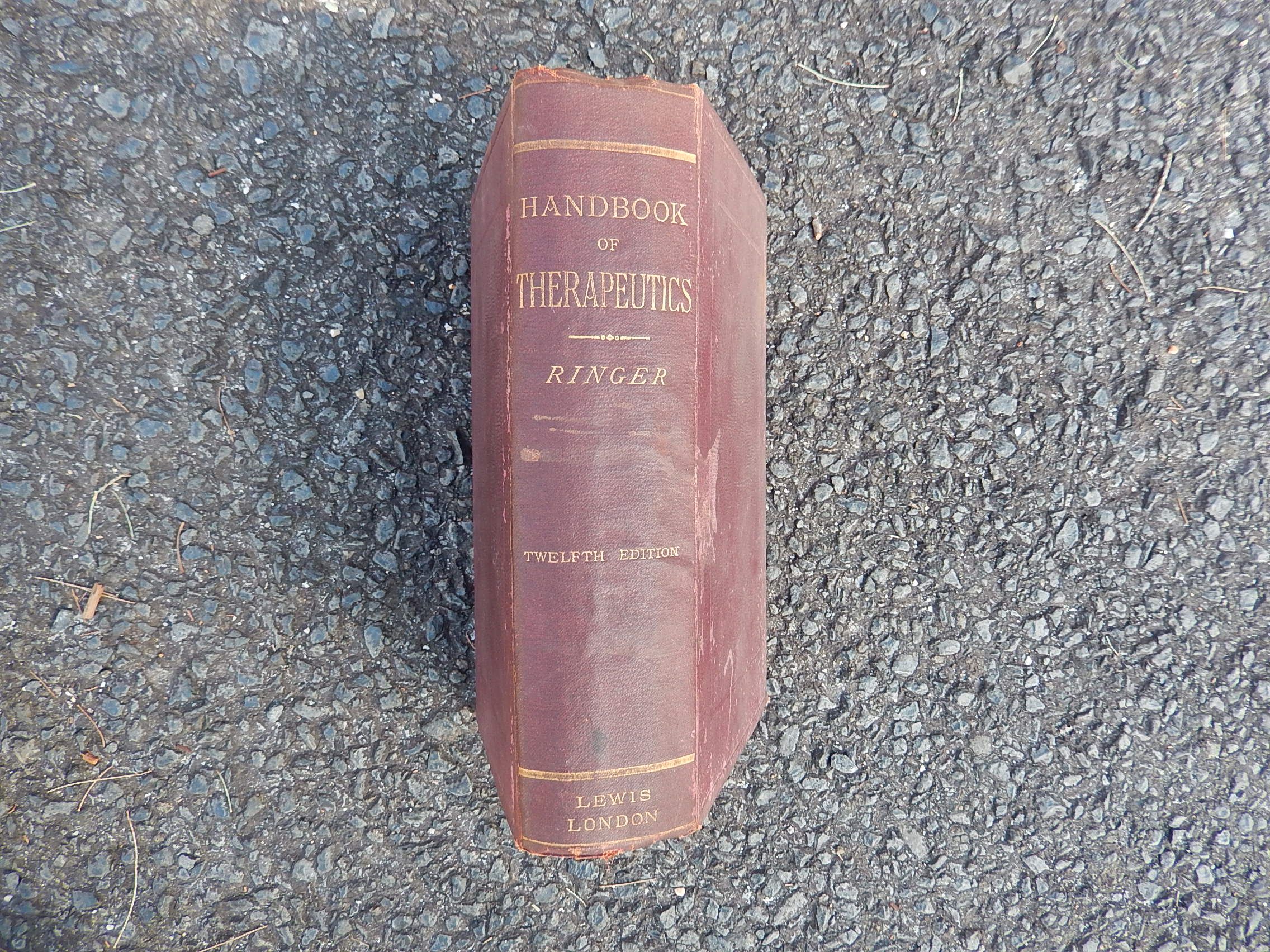 A Handbook of Therapeutics | The Shop in the Bush