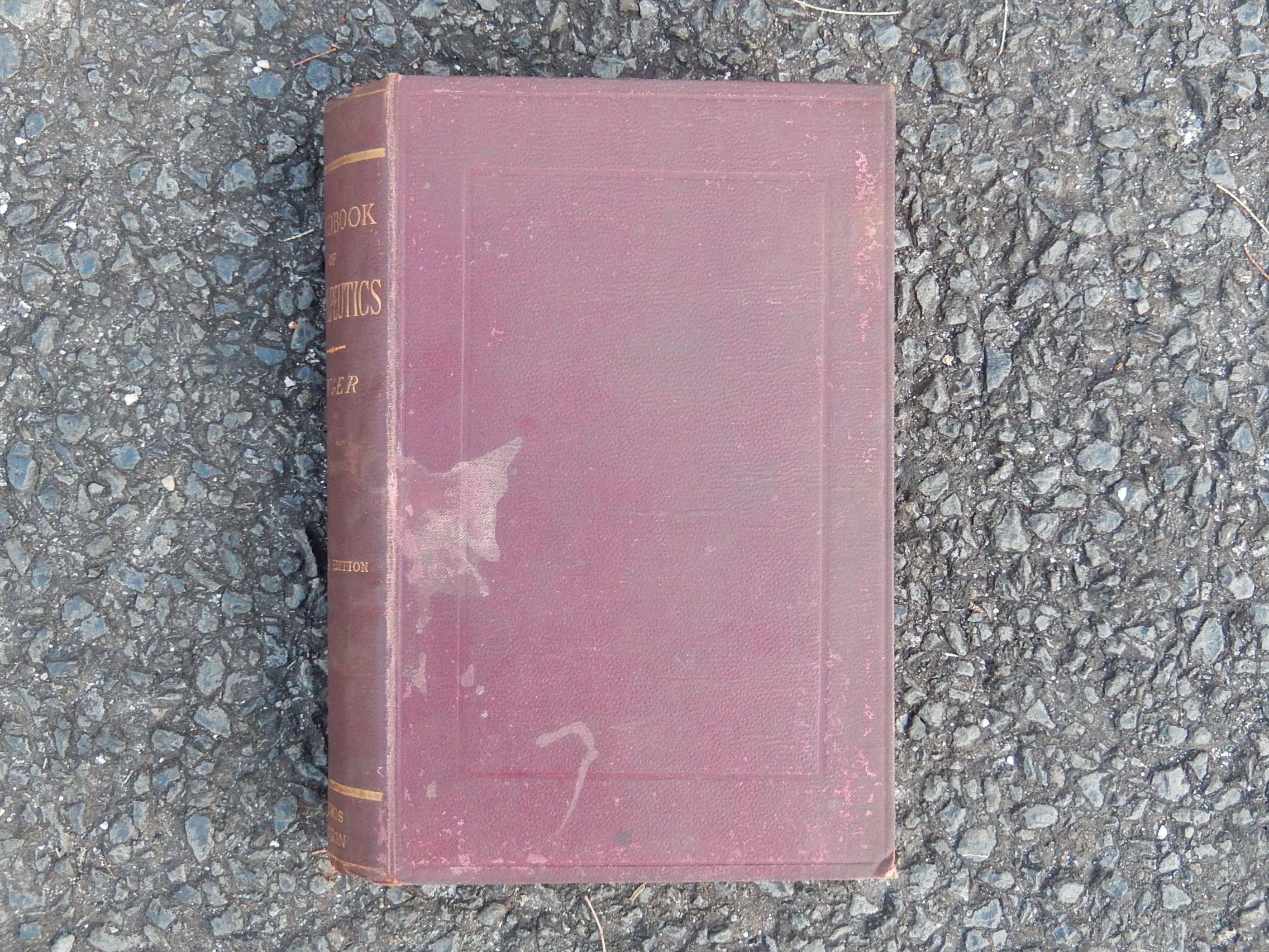 A Handbook of Therapeutics | The Shop in the Bush